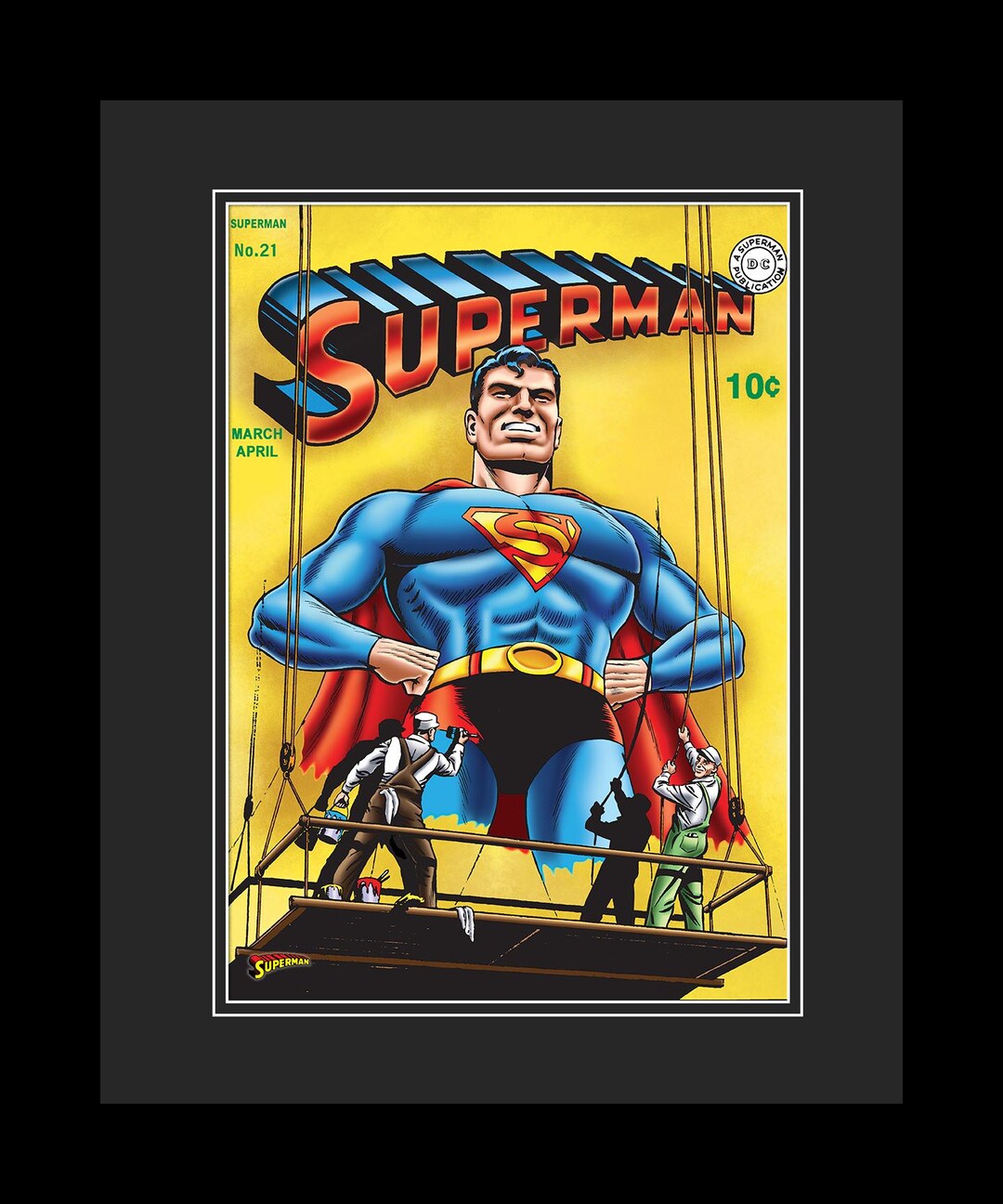 Superman- Billboard-fine Art Framed LE Giclee - Etsy