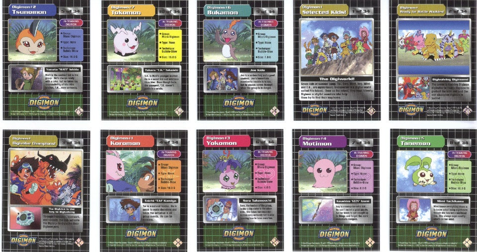 Digimon Lithograph Matt-garurumon With Set of NEW Trading Cards - Etsy
