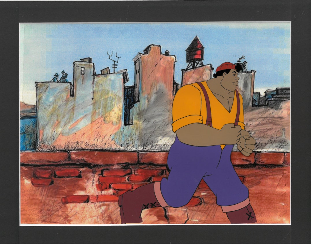 Fat Albert Original Production Cel With Lithograph Background - Matted ...