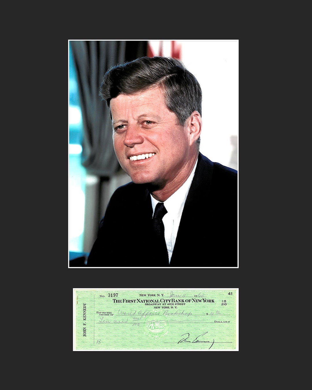 President John Kennedy- Fuji Crystal Archival Photograph With ...