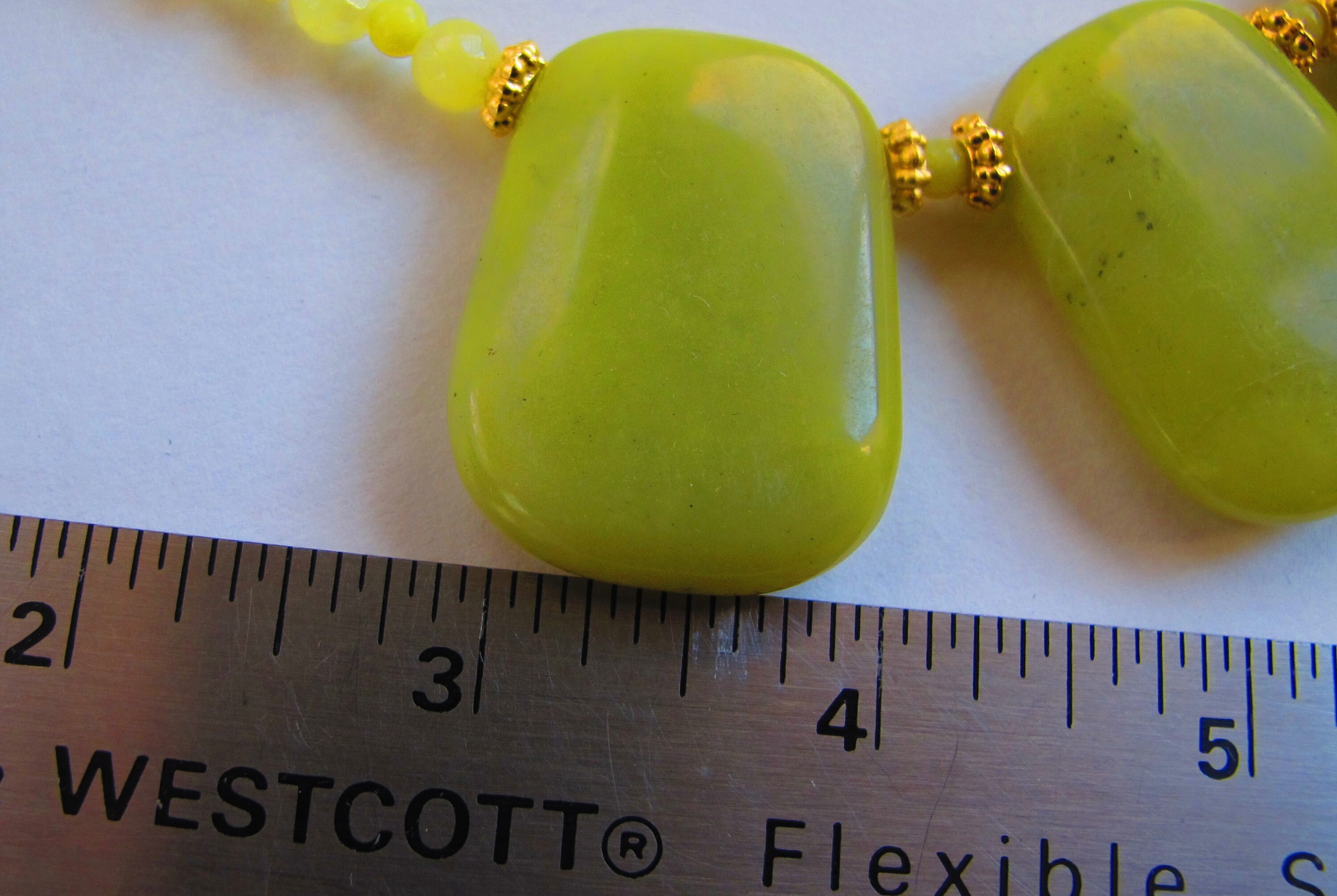 Handmade Women's Natural Olive Green Gemstone Necklace - Etsy UK