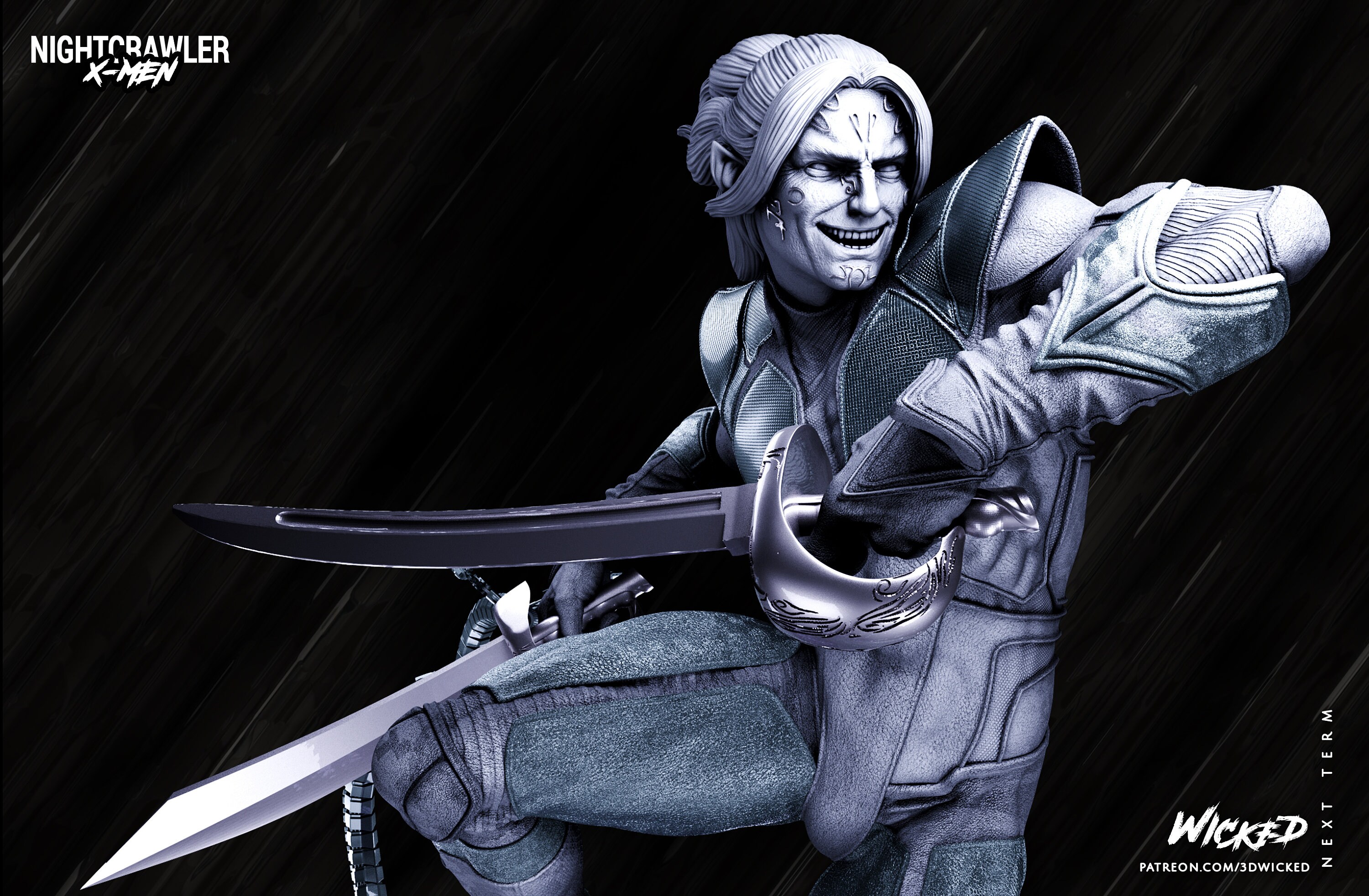 Nightcrawler Figure - Etsy