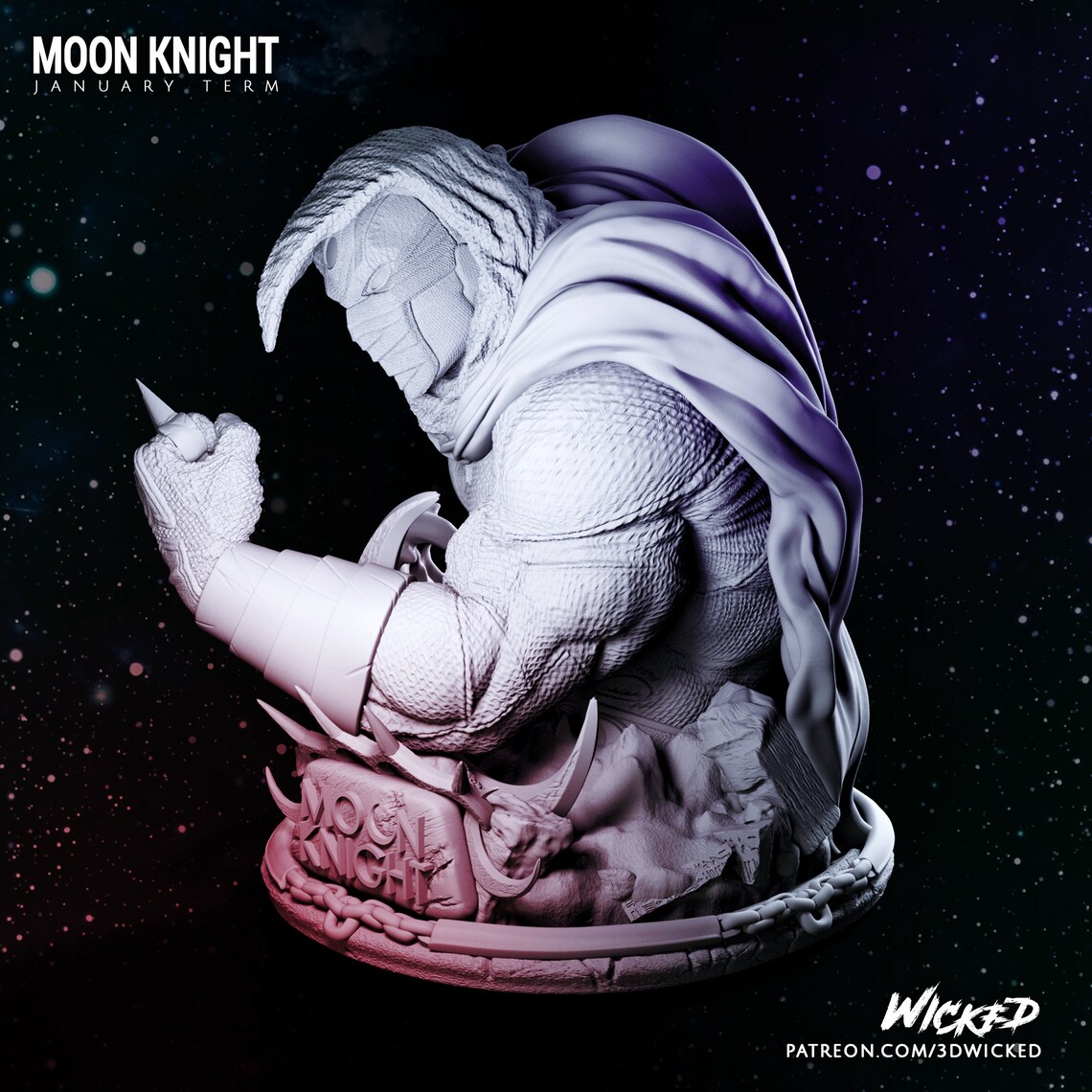 Moon Knight Bust - Etsy