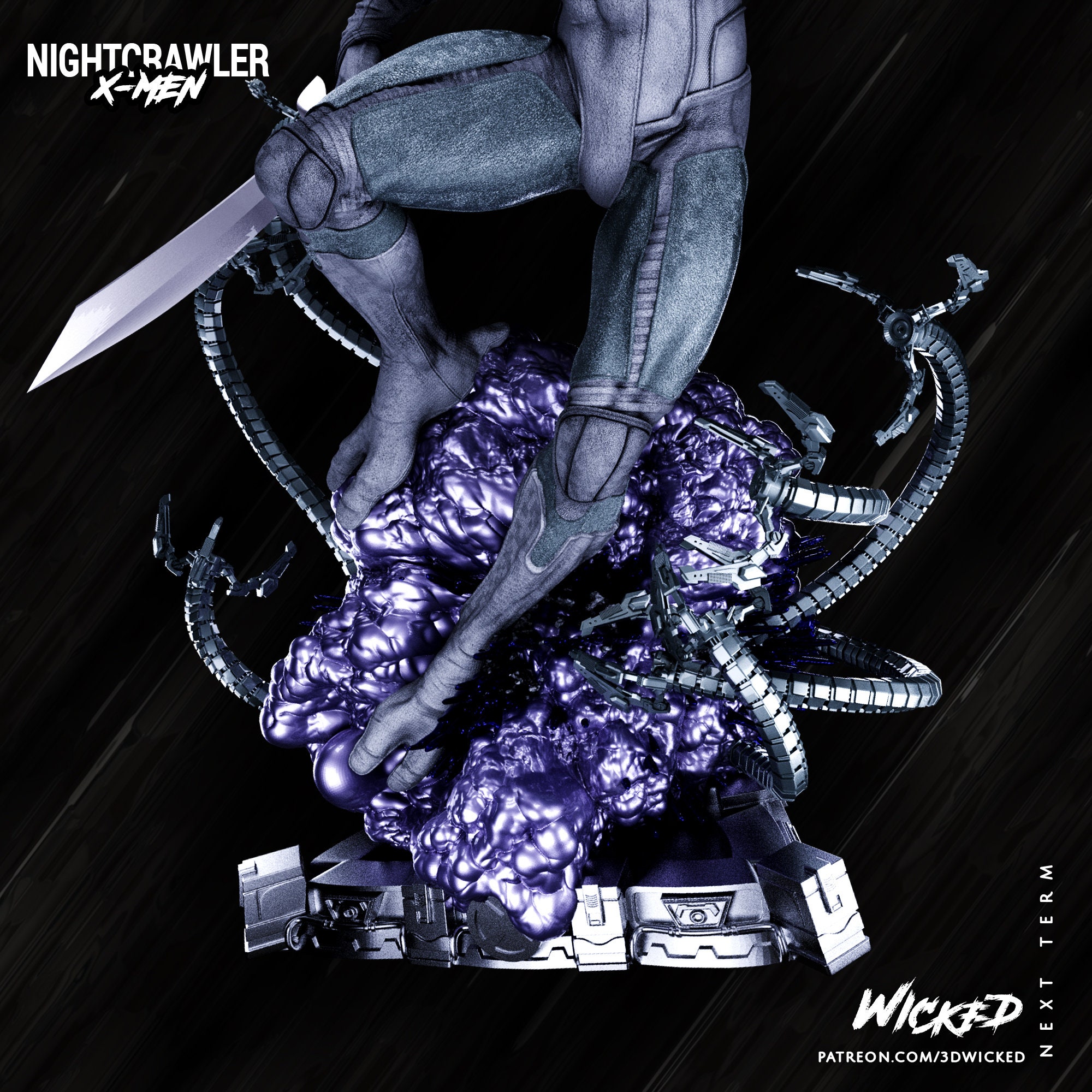 Nightcrawler Figure - Etsy