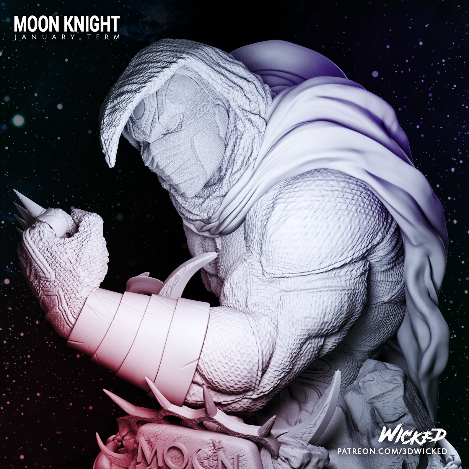 Moon Knight Bust - Etsy