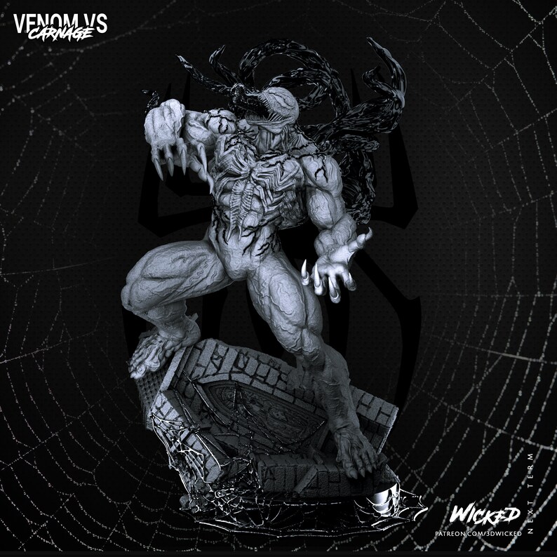Venom 3D Model 16 Inches Tall - Etsy