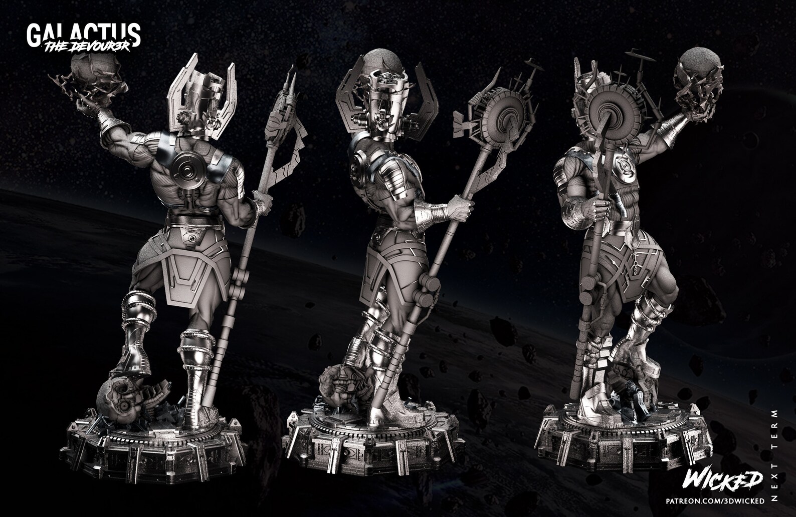 Galactus Sculpture 29 Inches Tall - Etsy