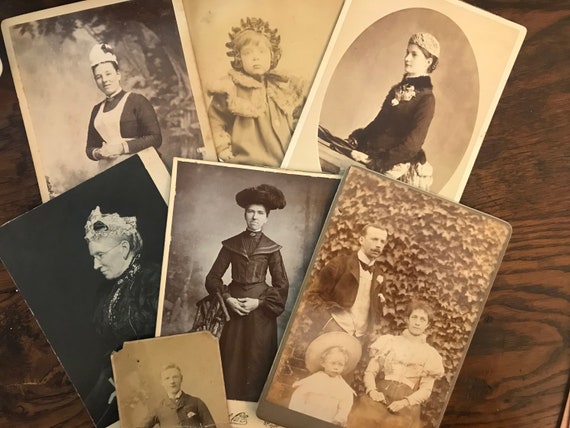 Victorian Photo Pack. 6 Pages of Victorian Photos and Cabinet | Etsy