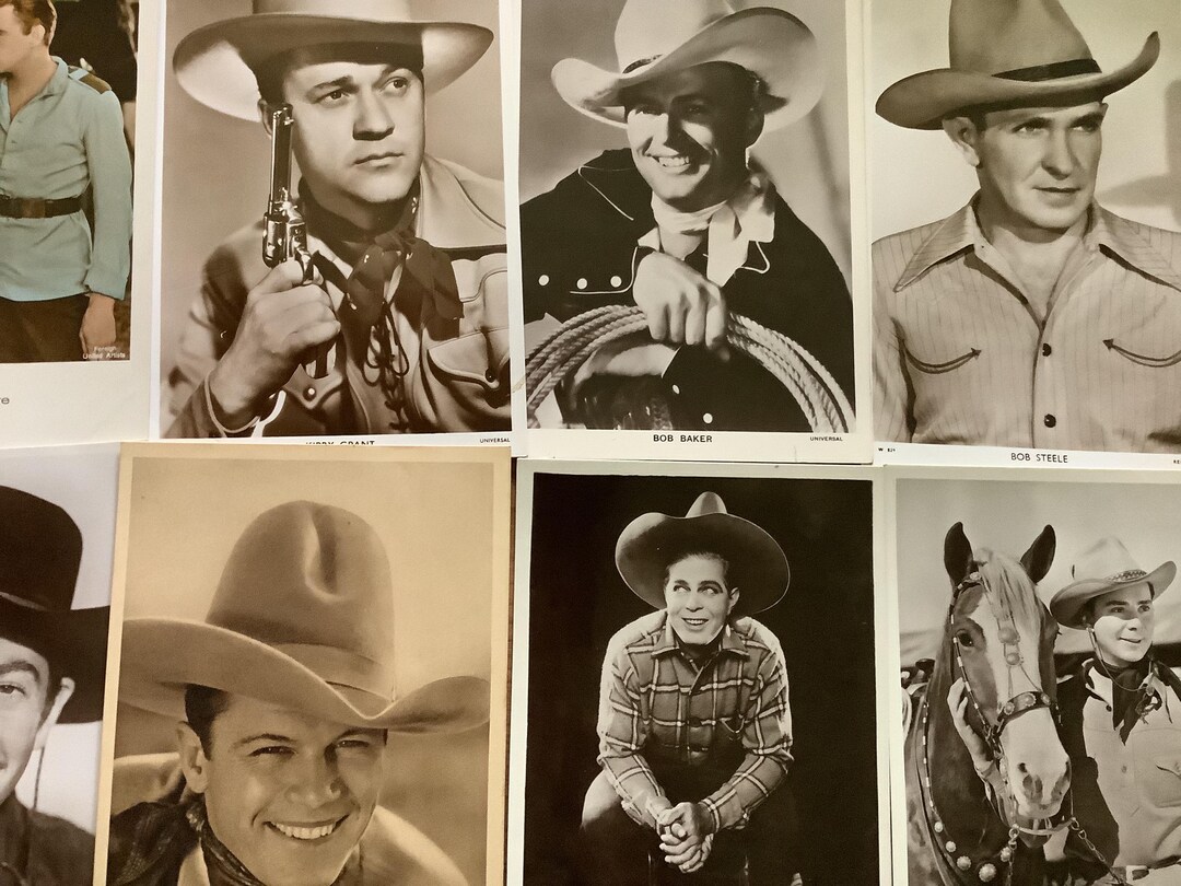 Cowboy Actors. Original Vintage Postcards X 10. Great Images of a ...