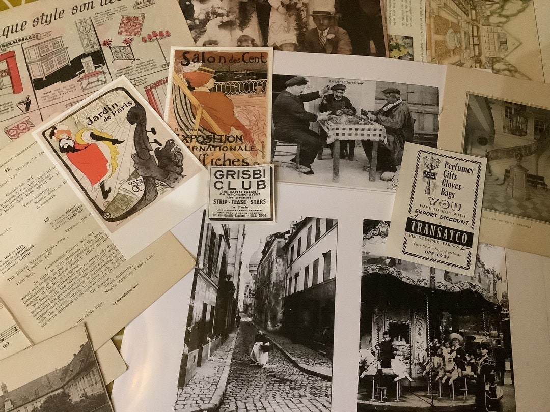 French Brocante Collage, From the 1930’s Onwards. - Etsy UK