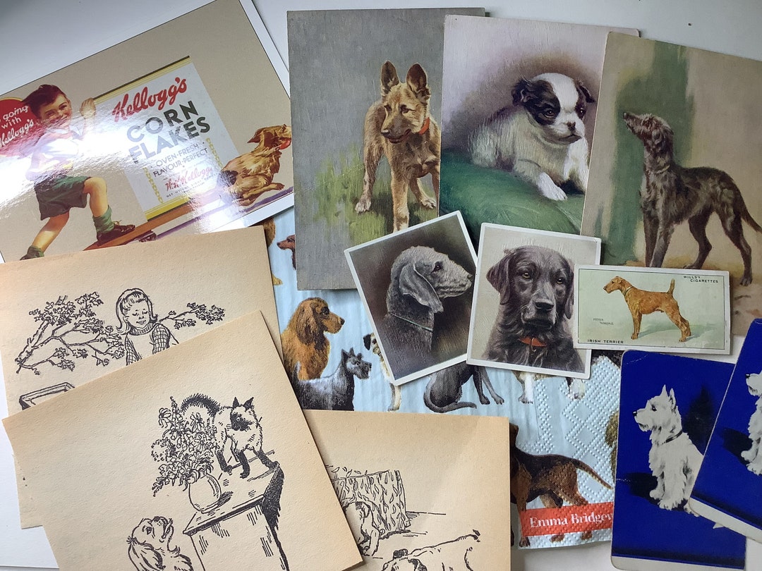 Doggie Ephemera (pack 2). Collection of Vintage Pieces All Featuring ...