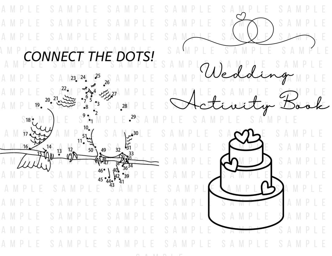 Personalized Wedding Activity Book - Etsy