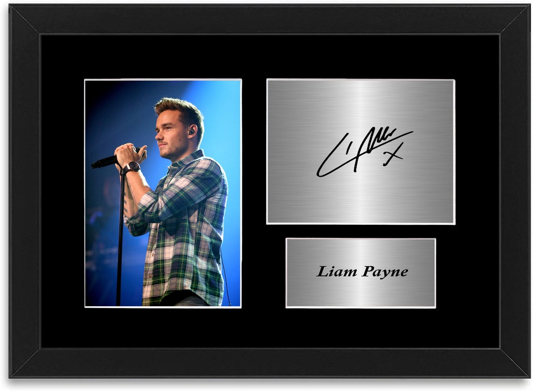 Liam Payne Singer Signed Autograph Photo Display Mount Gift A4 Framed ...