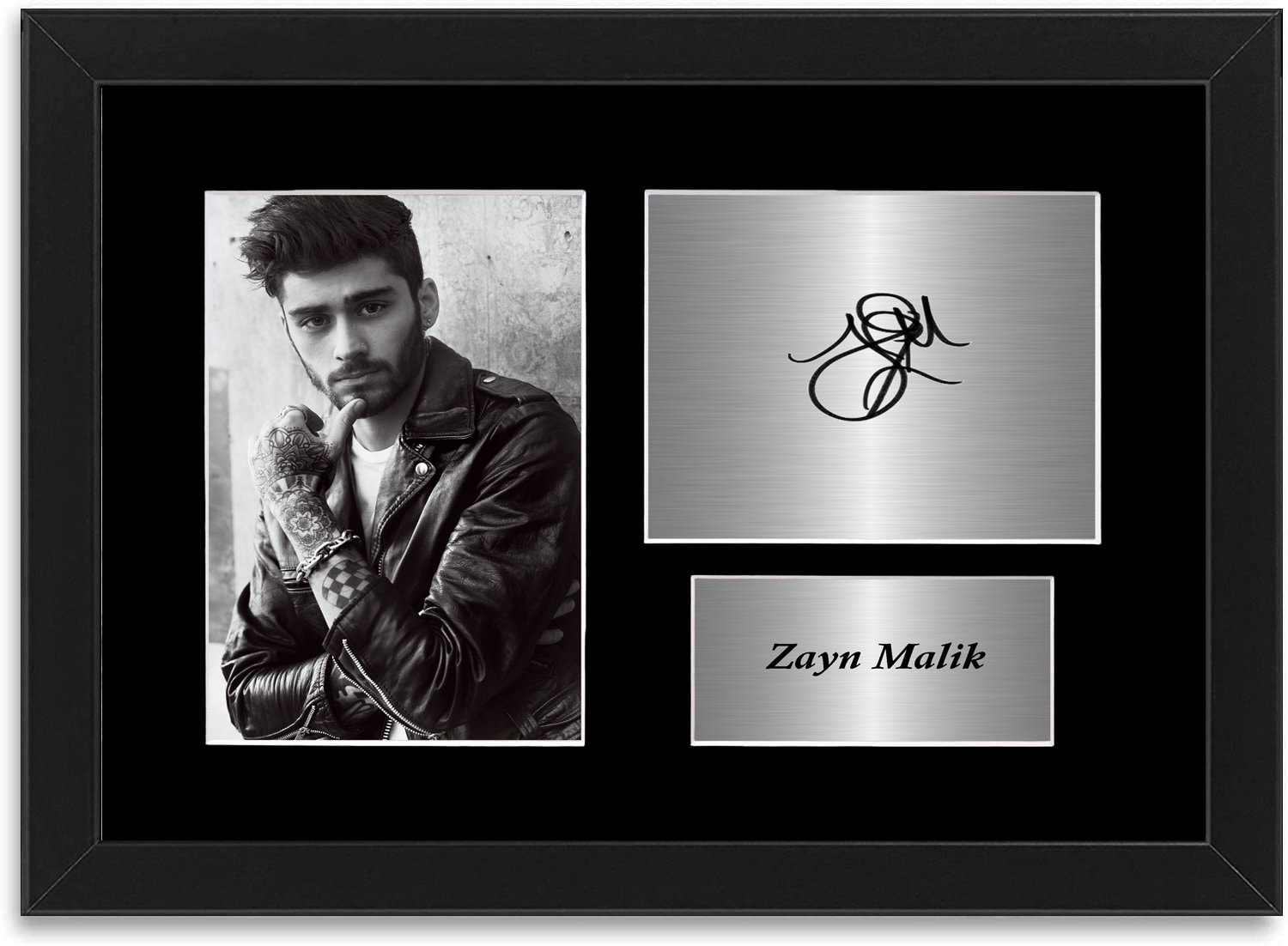 Zayn Malik Singer Signed Autograph Photo Display Mount Gift A4 Framed ...