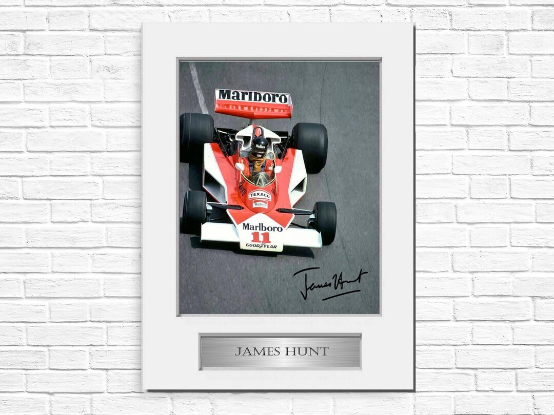 James Hunt F1 World Champion Signed Photo Display Mount A4 - Etsy