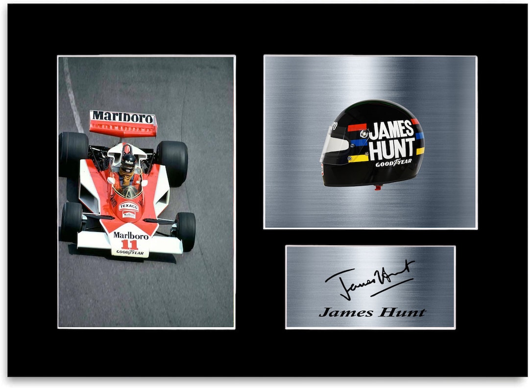 James Hunt F1 World Champion Signé Photo Display Mount A4 Poster - Etsy ...