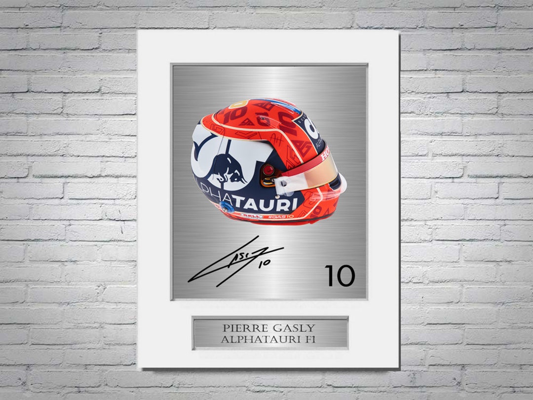 Pierre Gasly 2021 Helmet Signed Photo Display Mount A4 - Etsy
