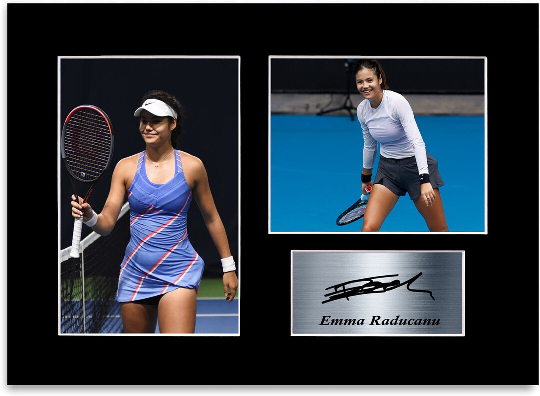 Emma Raducanu Tennis Player Signed Autograph Photo Display Poster - Etsy