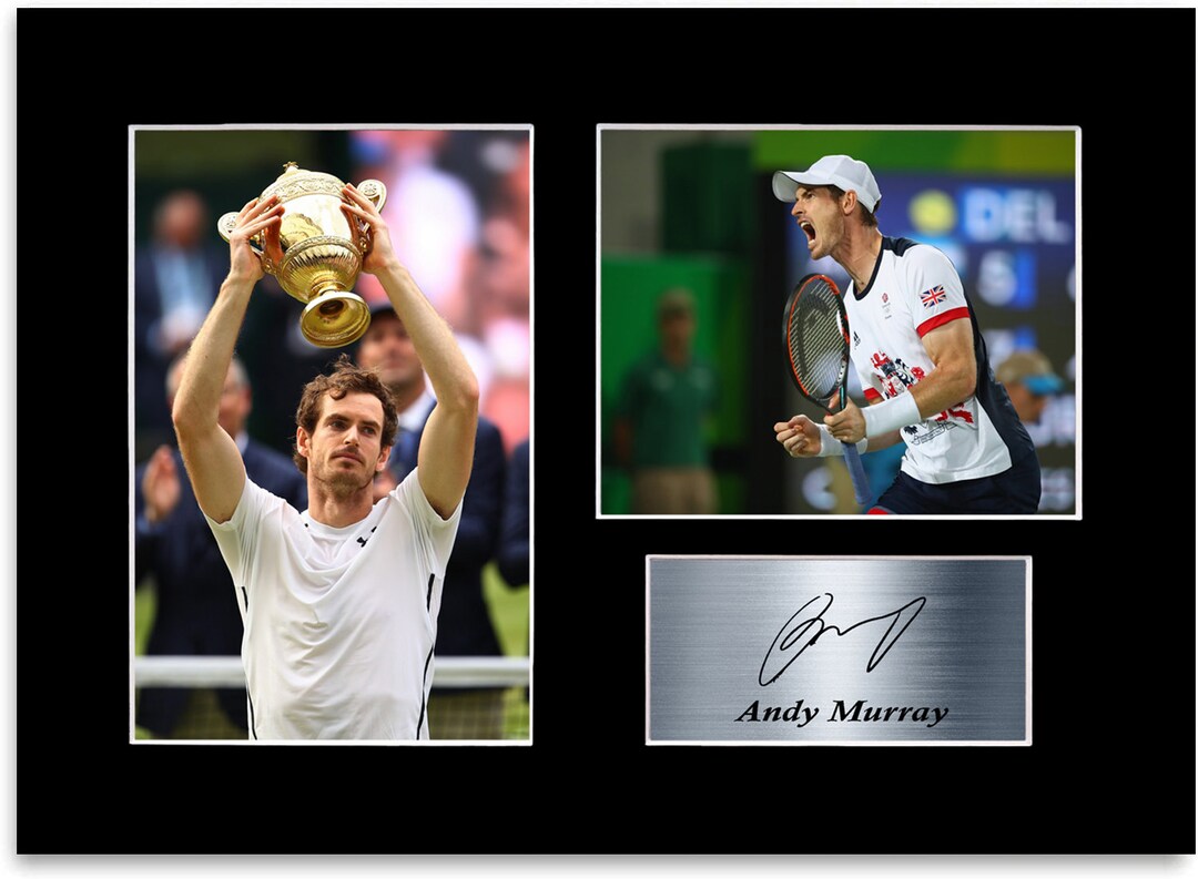 Andy Murray Tennis Player Signed Autograph Photo Display Poster - Etsy
