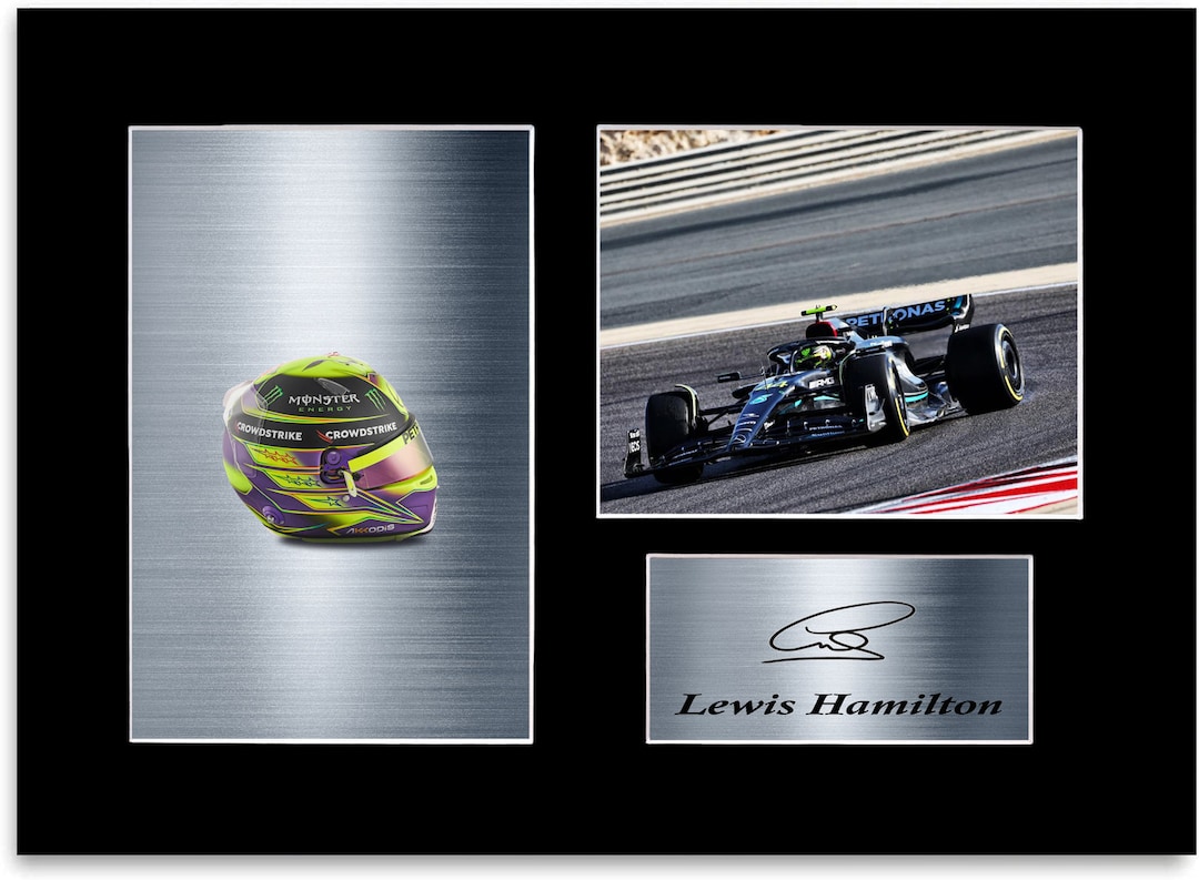 Lewis Hamilton 2023 Signed Photo Display Mount A4 Poster - Etsy UK