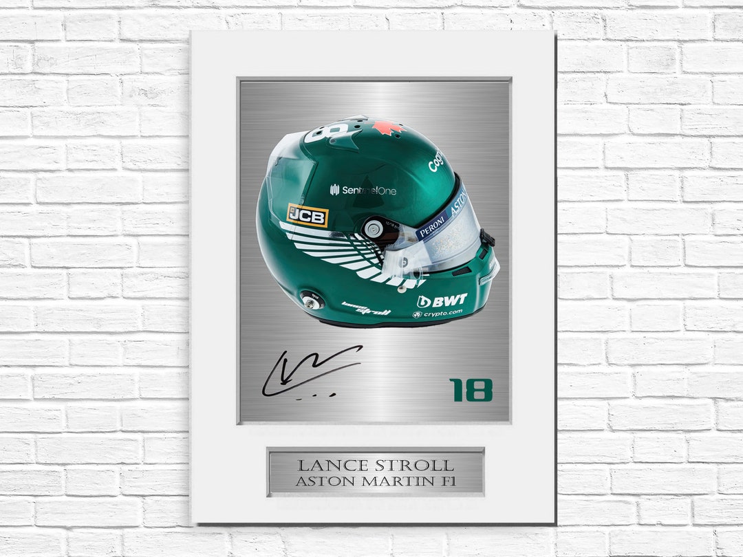 Lance Stroll 2021 Helmet Signed Photo Display Mount A4 - Etsy