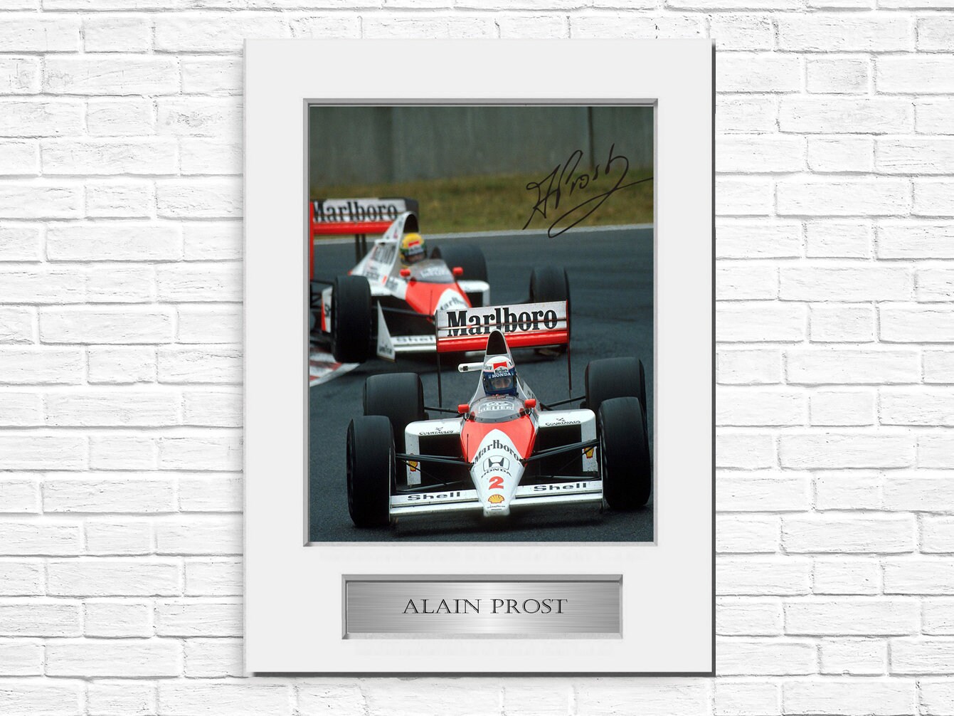 Alain Prost Signed Photo Display Mount A4 - Etsy