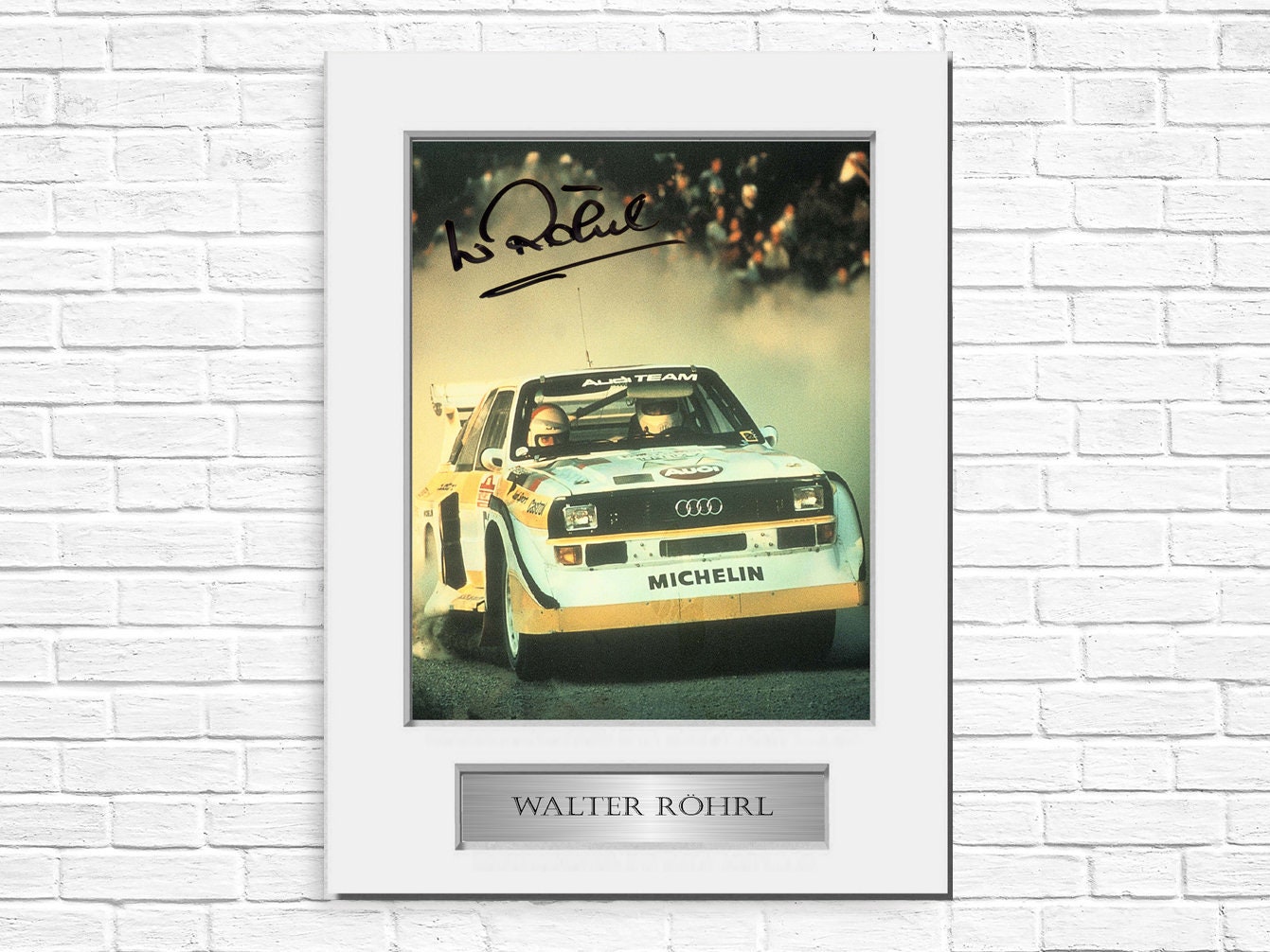 Walter Rohrl Signed Autograph Photo Display Mount Gift A4 - Etsy