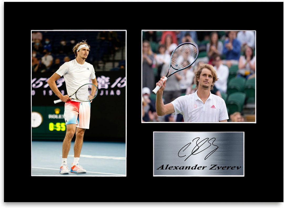 Alexander Zverev Tennis Player Signed Autograph Photo Display Poster ...
