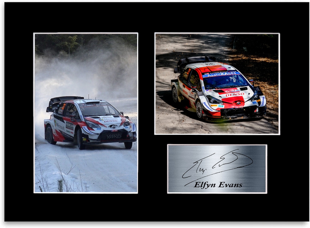 Elfyn Evans World Rally Driver Signed Autograph Photo Display Mount ...