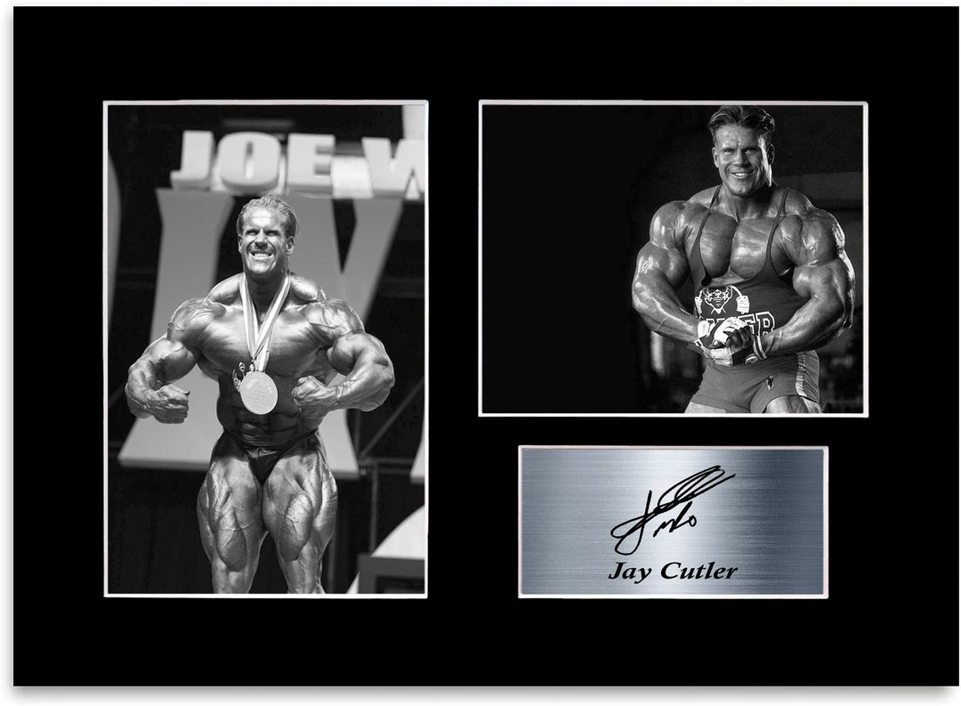 Jay Cutler Bodybuilder Signed Photo Display Mount A4 Motivational ...