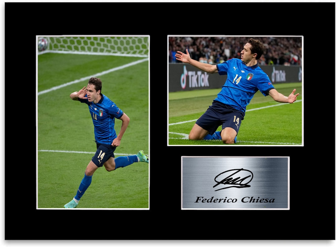 Federico Chiesa Football Player Italy A4 Printed Signed Autograph Photo ...