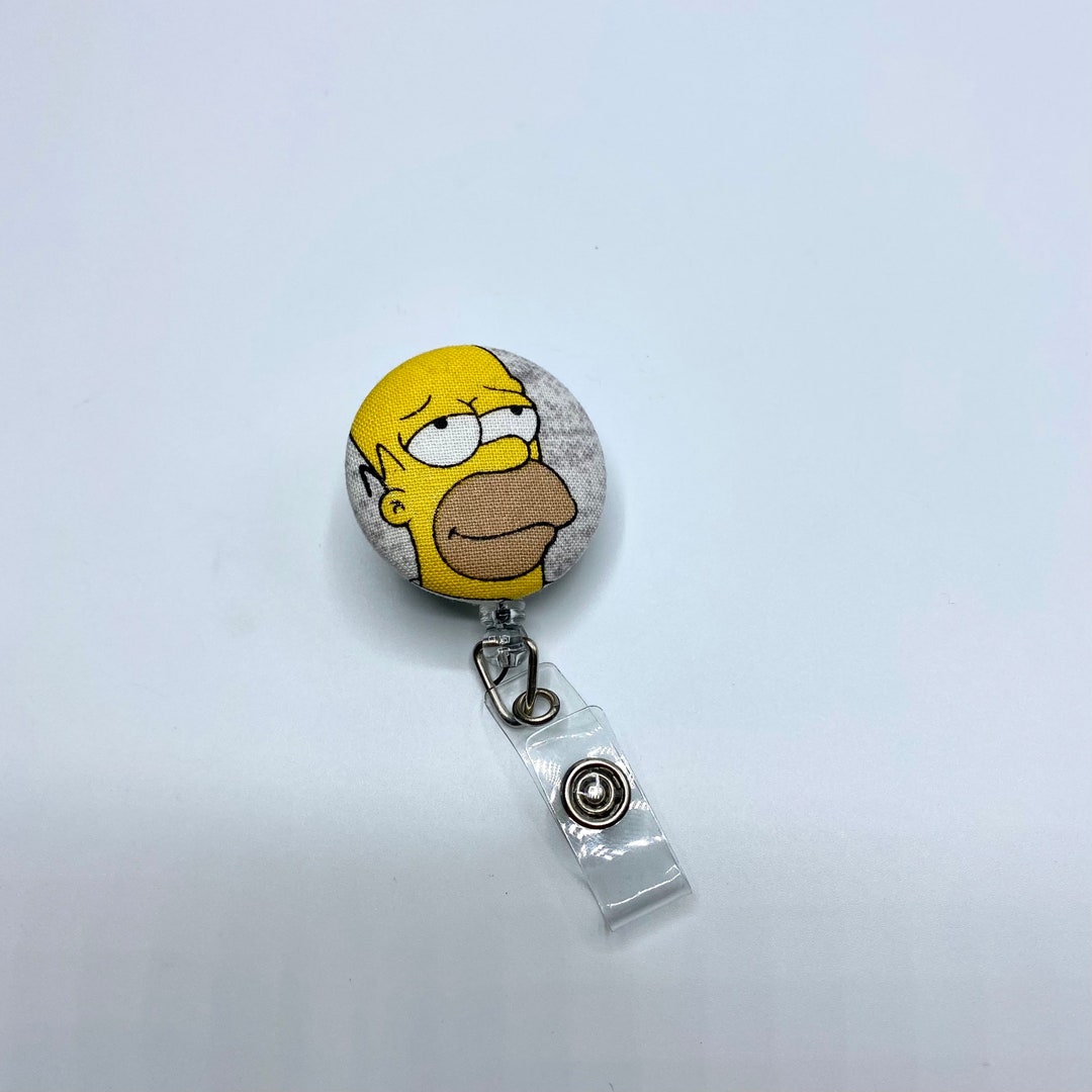 Homer Simpson Badge Reel Nurse Badge Reel Badge Clip the Simpsons ...