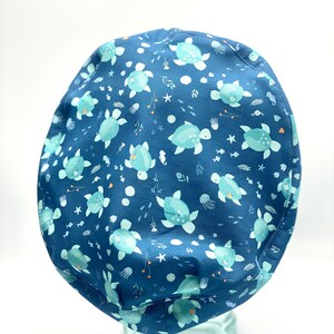 Turtle Surgical Scrub Cap With Buttons Veterinary Scrub Cap - Etsy