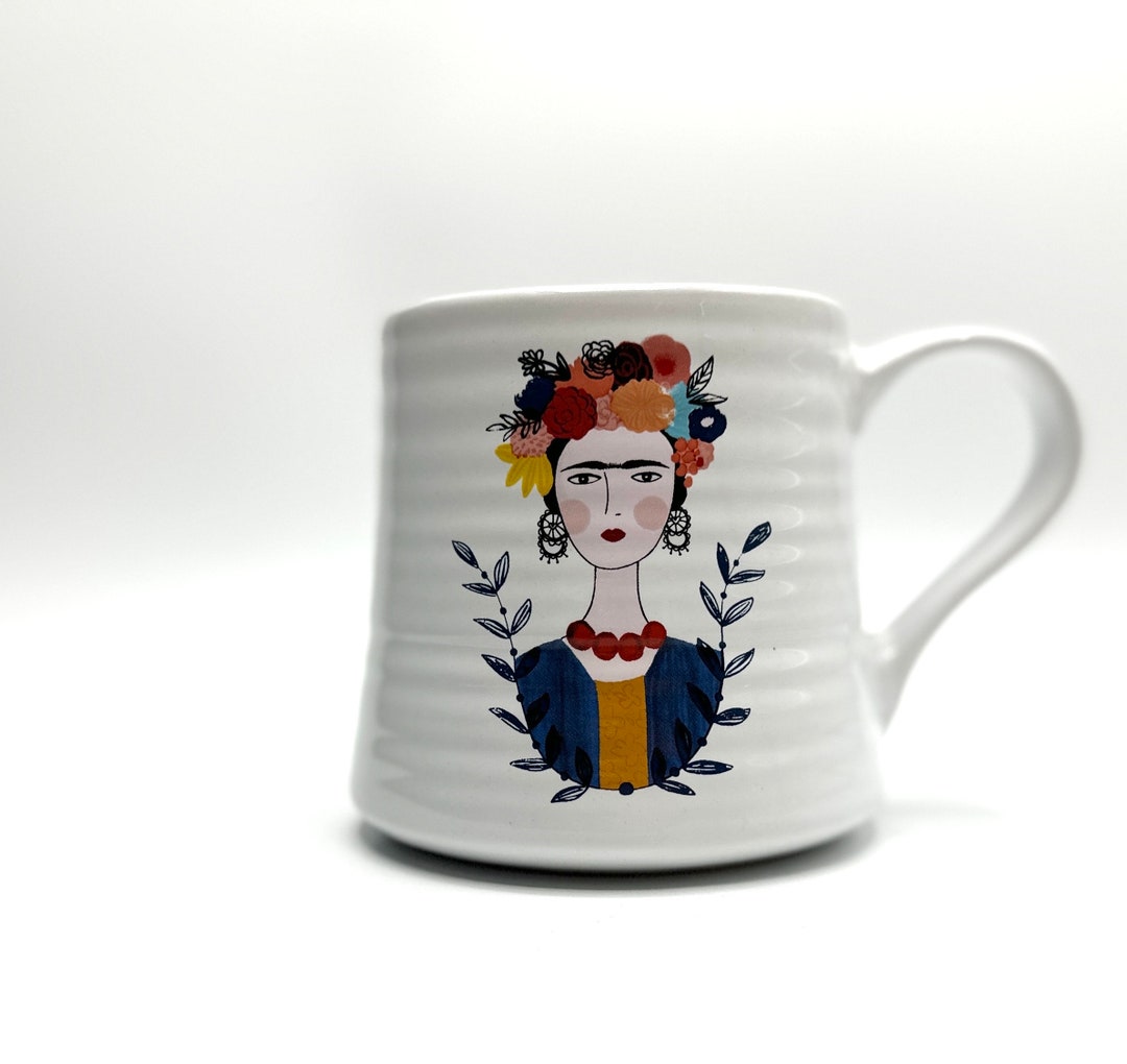 Frida Khalo Pink Ceramic Mug / Frida Coffee Mug - Etsy