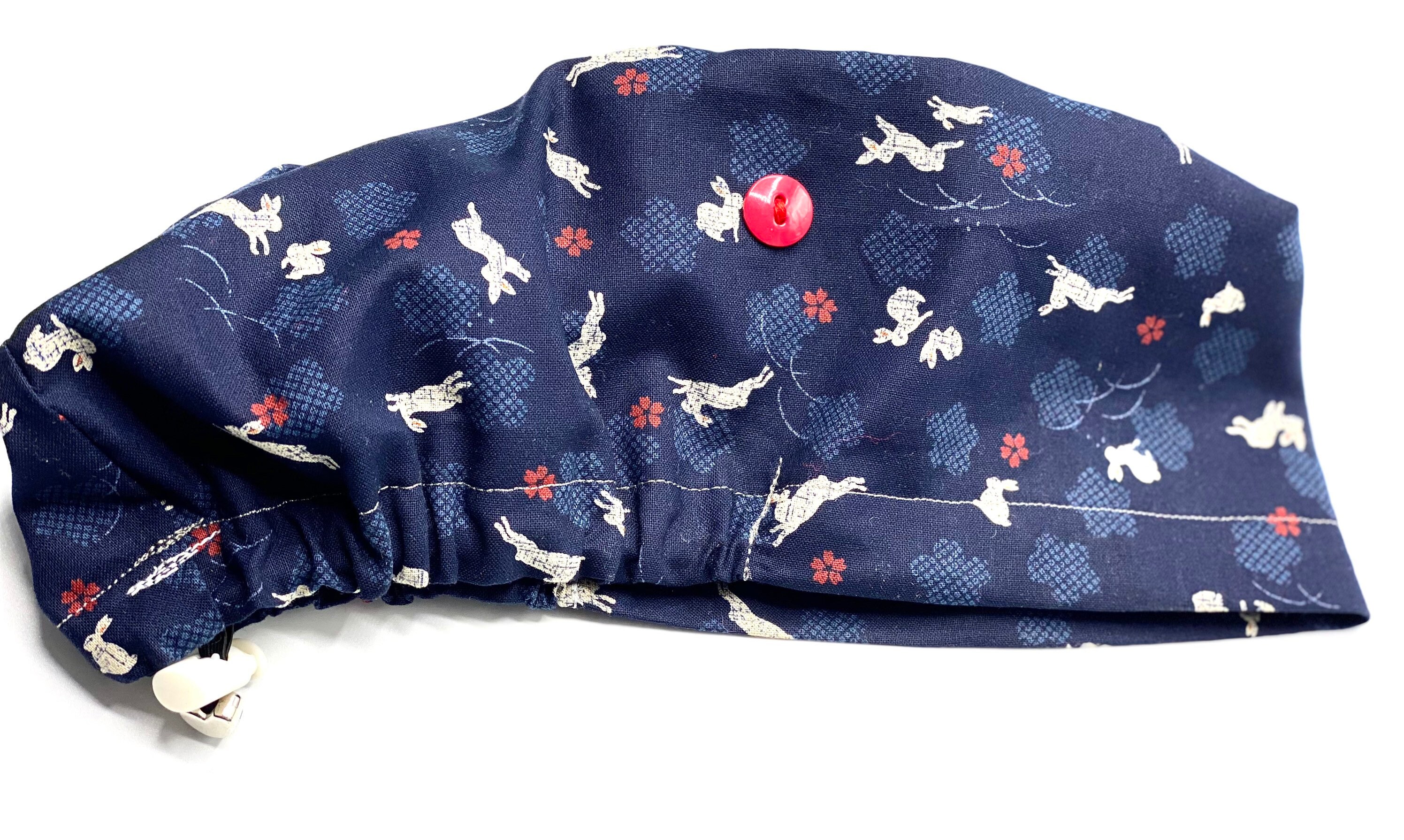 Bunny Surgical Scrub cap with buttons Nurse Cap Surgical cap | Etsy