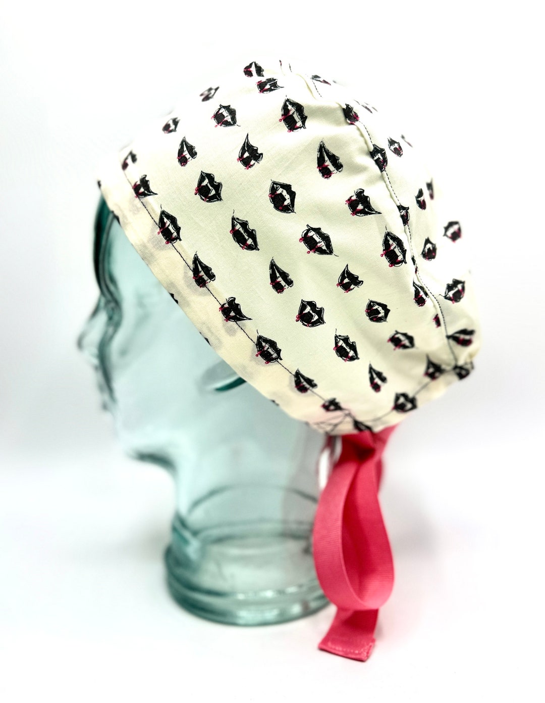 Vampire Fangs Surgical Scrub Cap / Cute Spooky Scrubs, Vampire Teeth ...