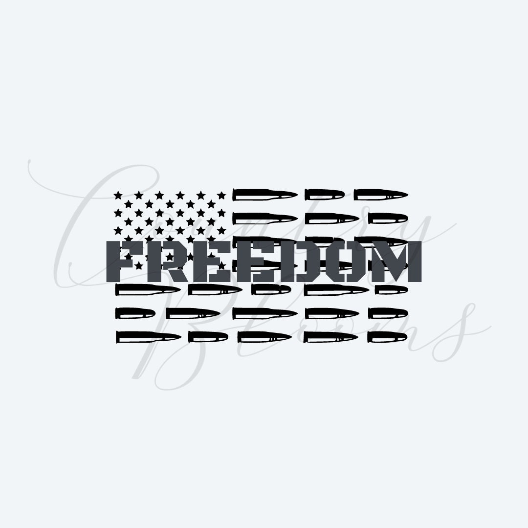 Freedom Bullet American Flag SVG - Etsy Singapore