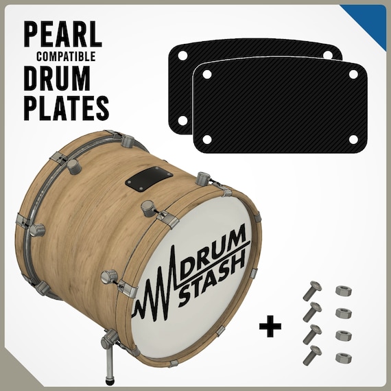 Pearl Compatible Bass Drum Plate Black 3D Printed - Etsy