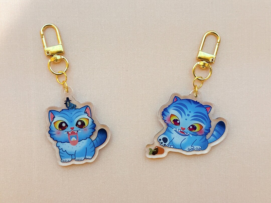 Kpop Demon Hunters Acrylic Keychain | Derpy Tiger & Sussie Crow | Cute ...