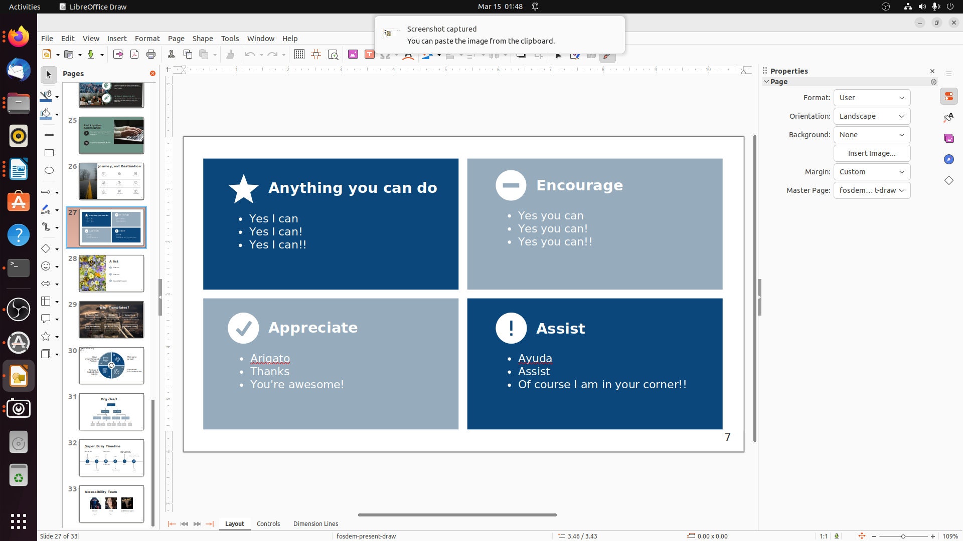 Libreoffice or Openoffice Draw Template Presentations - Etsy