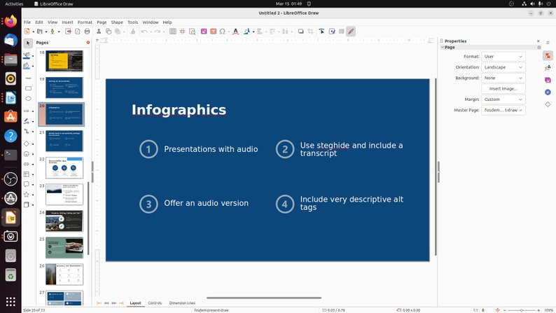Libreoffice or Openoffice Draw Template - Presentations - Etsy