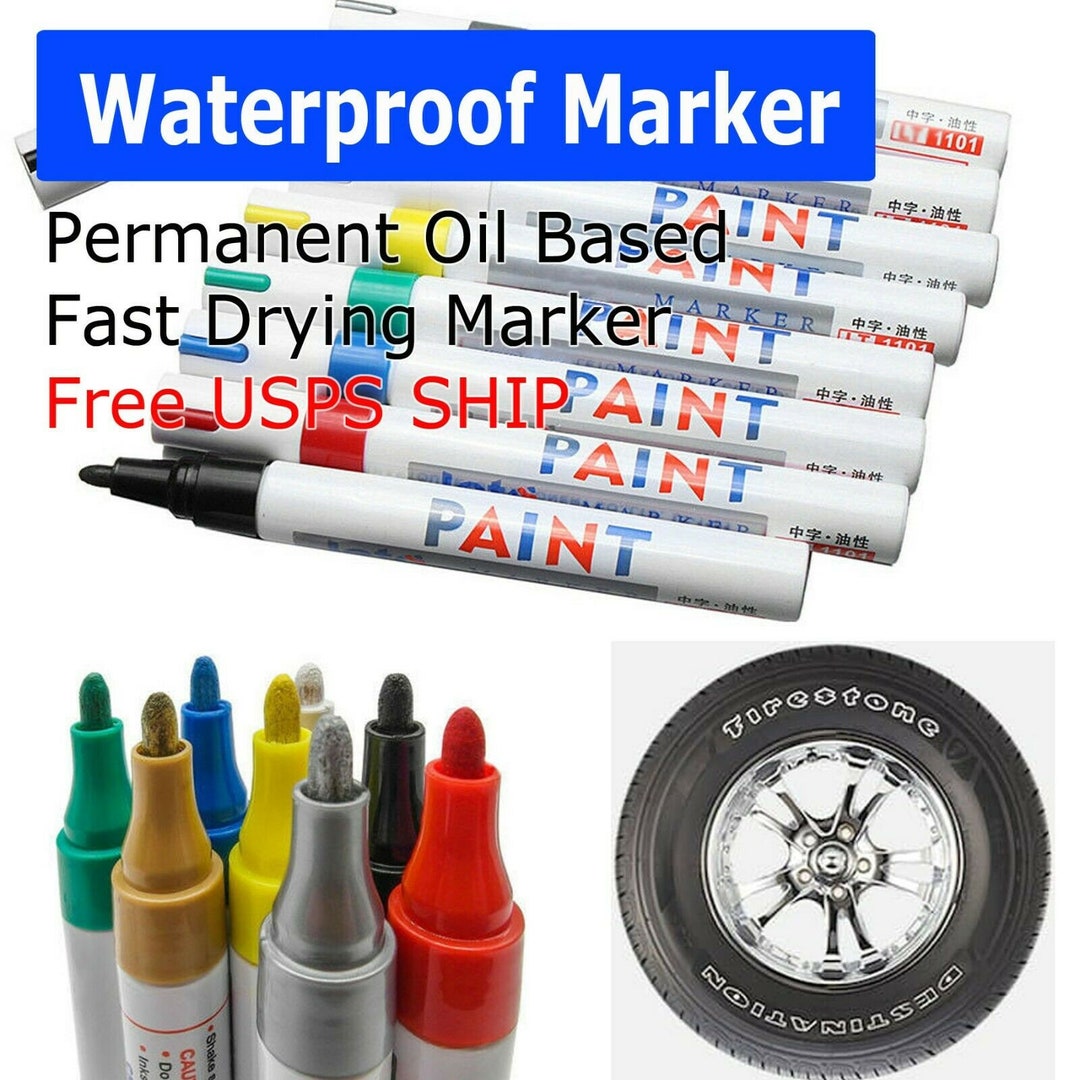 The Best! Waterproof Permanent Paint Marker Pen for Car Tyre Tire Tread ...
