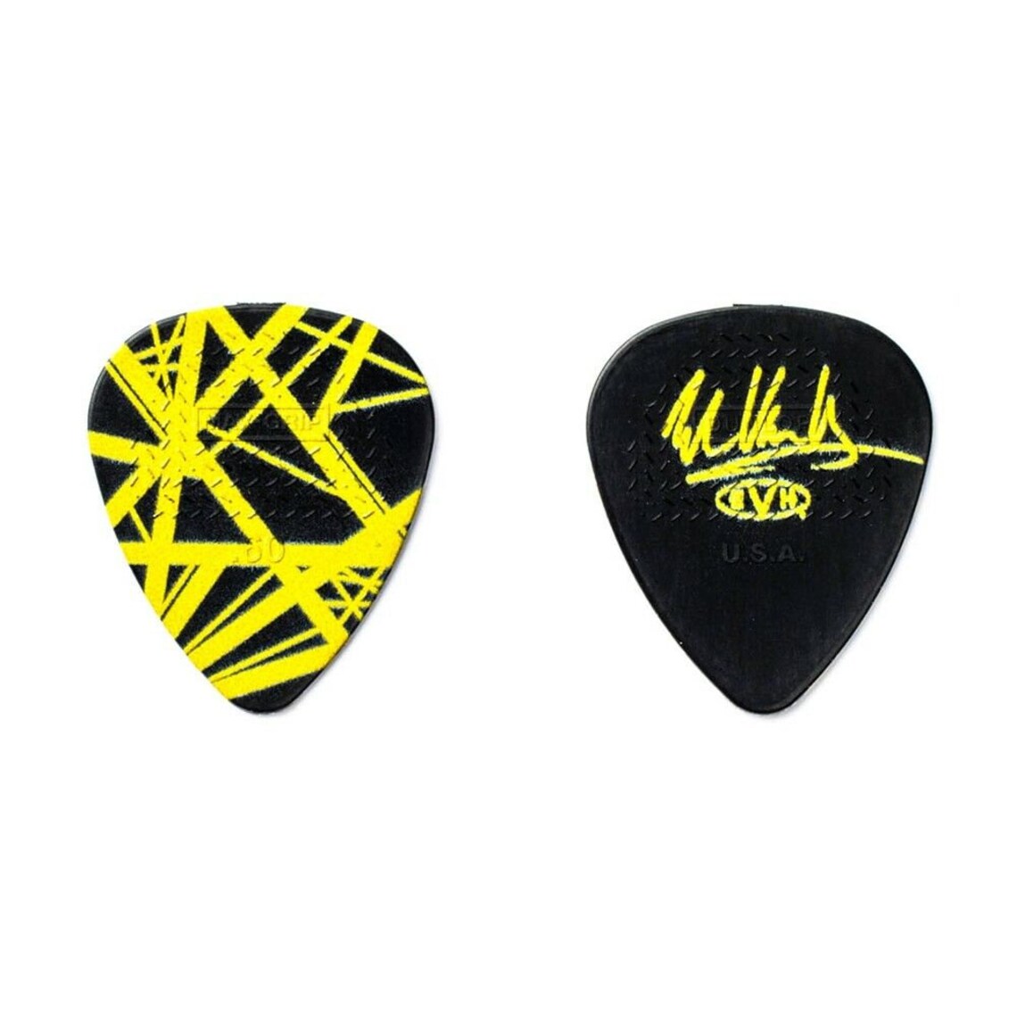 The Best Eddie Van Halen Guitar Picks EVH Black Yellow | Etsy
