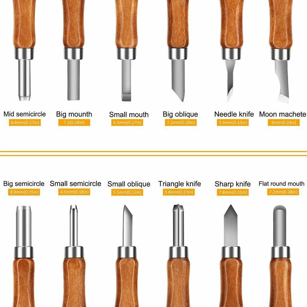 The Best Premium 12 Piece Wood Carving Hand Chisel Tool Set - Etsy