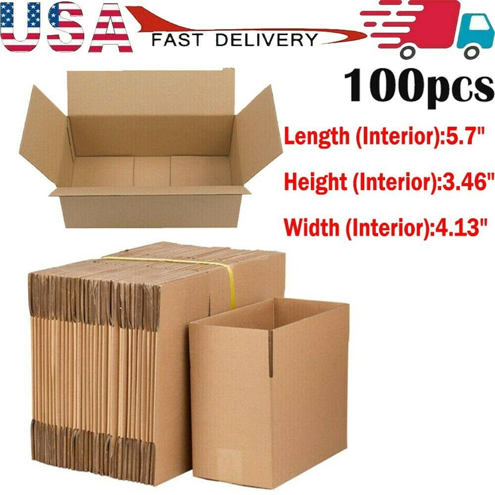 The Best 100 6x4x4 Cardboard Paper Boxes Mailing Packing | Etsy