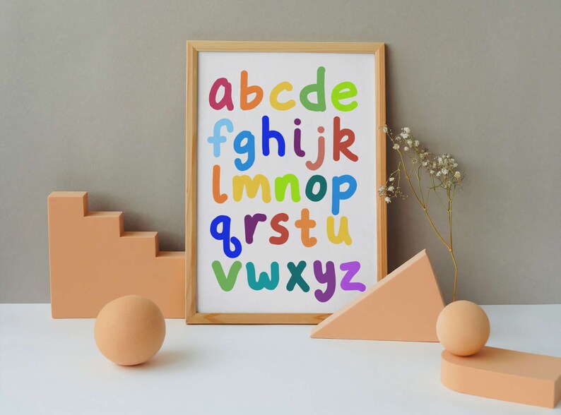 Printable Alphabet Artwork Handmade in Uppercase and Lowercase for ...