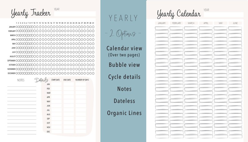 Printable Monthly Period and Ovulation Tracker for Tracking - Etsy