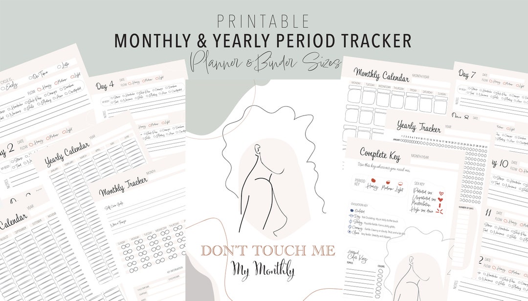 Printable Monthly Period and Ovulation Tracker for Tracking Cycles - Etsy