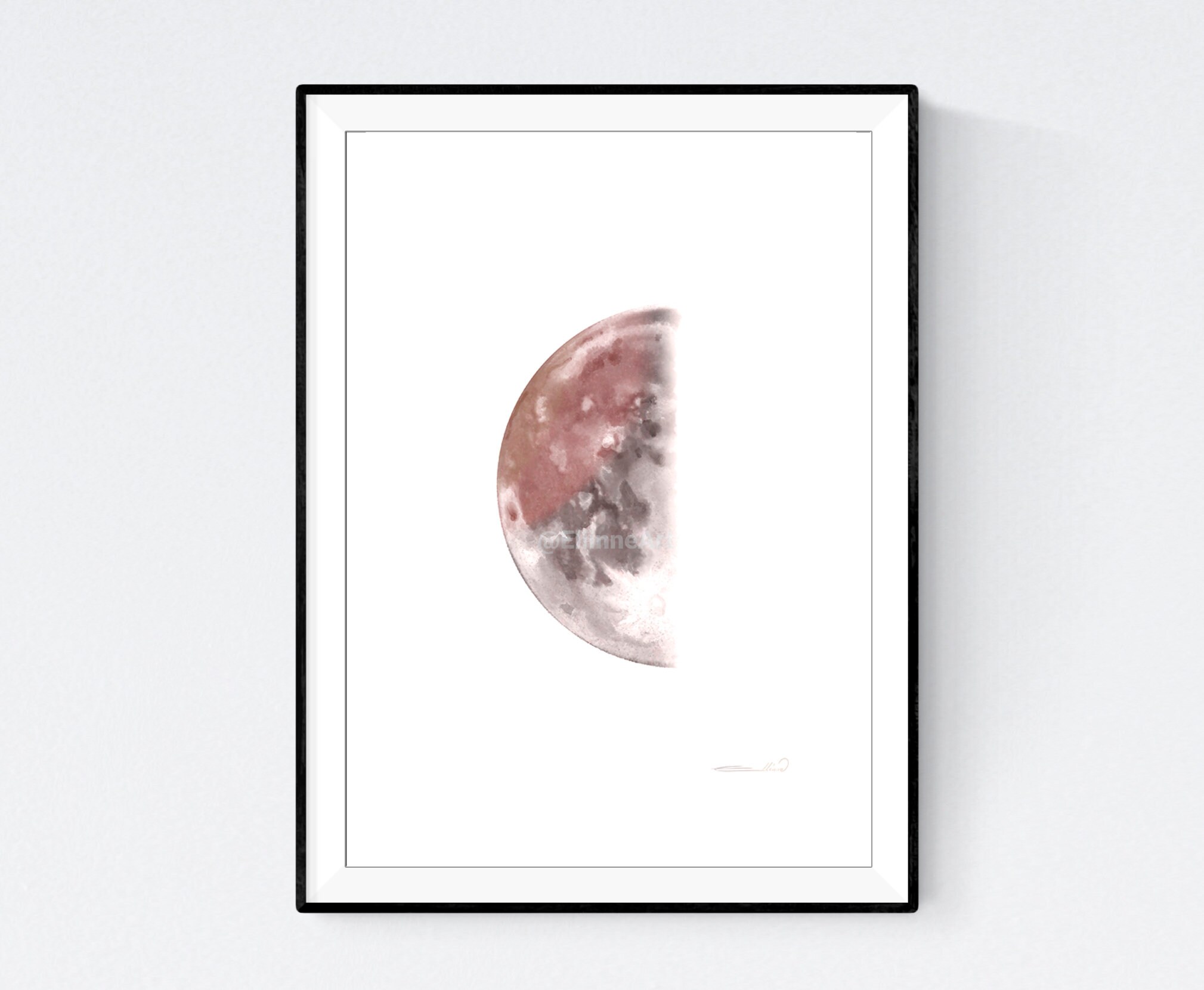 Moon Phases Poster Set 6 Pictures Beige - Etsy
