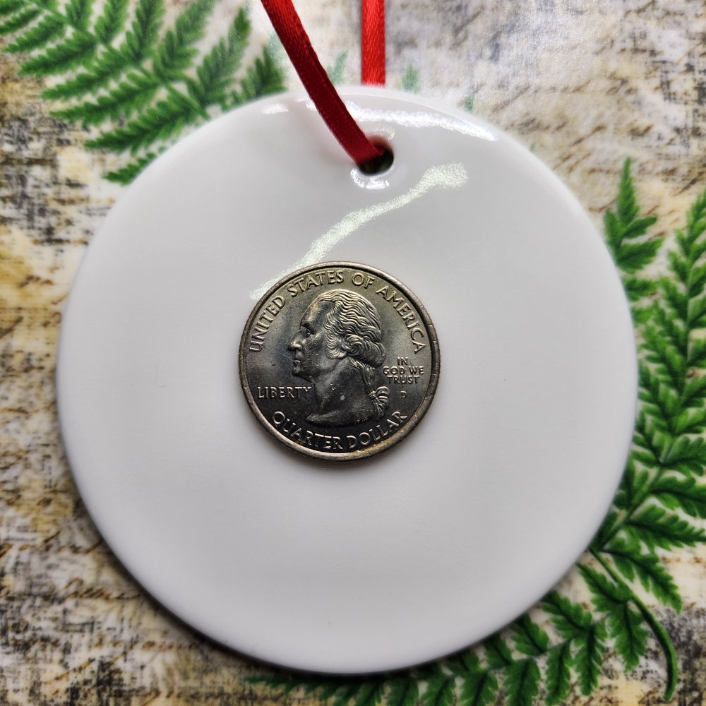 Woodland Rabbit Christmas Tree Ornament / Handmade Ceramic - Etsy